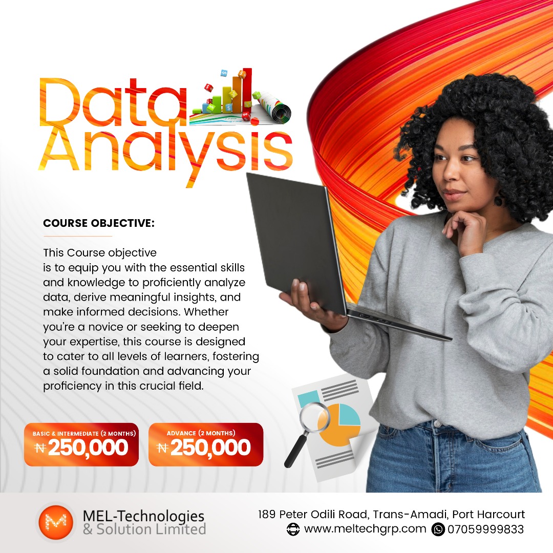 Data Analysis Training in Port Harcourt - MEL-Technologies & Solution Limited